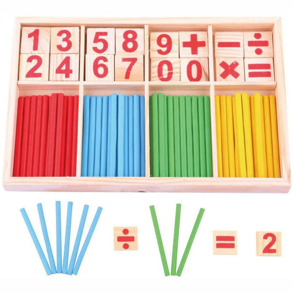 Math Wooden Counting Sticks - Mama Panda